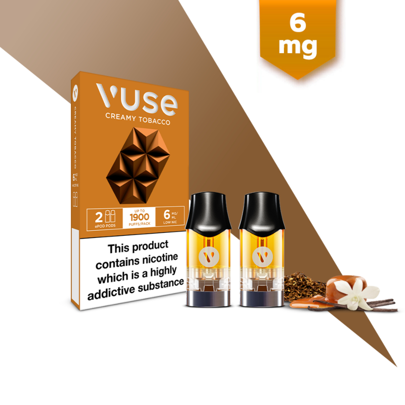 Vuse ePod 2 vPro Creamy Tobacco Pods (6mg) | Health and Care