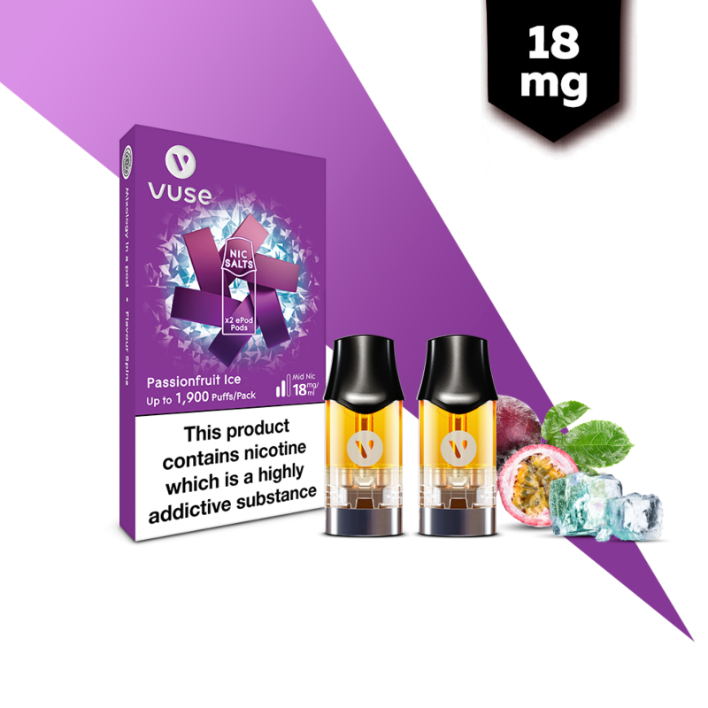 Vuse ePod 2 Passionfruit Ice Pods (18mg) | Health and Care