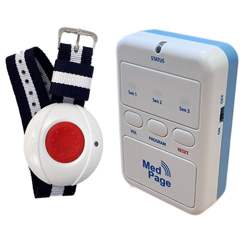 Call Pendant with 3-Channel Alarm Pager | Health and Care