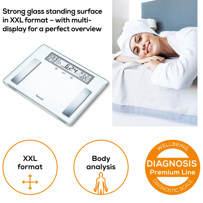 Beurer BG51 XXL Heavy Duty Diagnostic Bathroom Scale | Health and Care