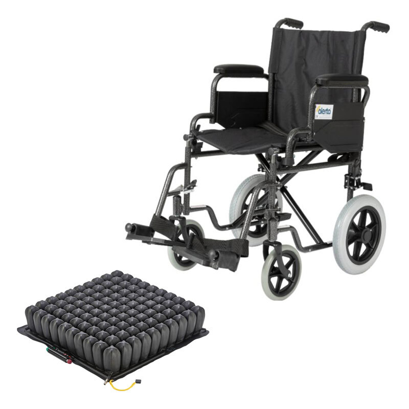 Alerta Transit Wheelchair & Roho Cushion | Health and Care