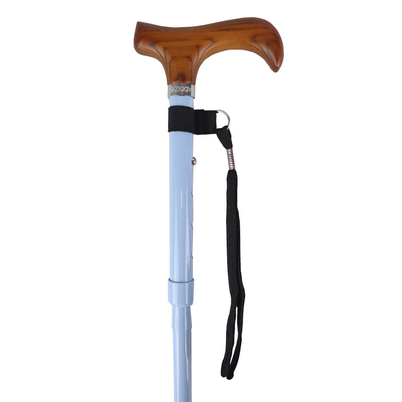 Ziggy Mini Folding Walking Stick (Blue) | Health and Care