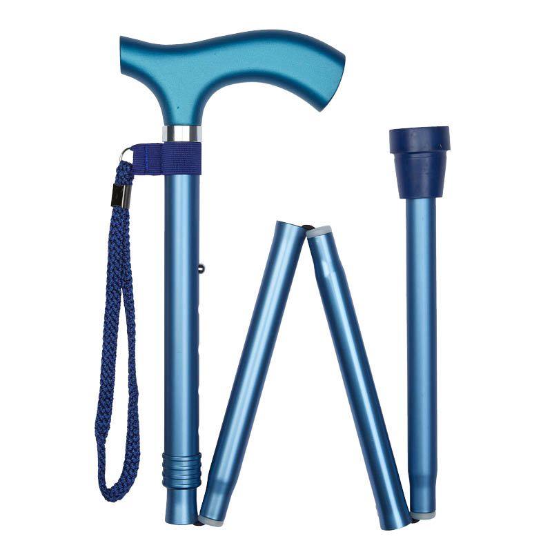 Ziggy Blue Metallic Walking Stick | Health and Care
