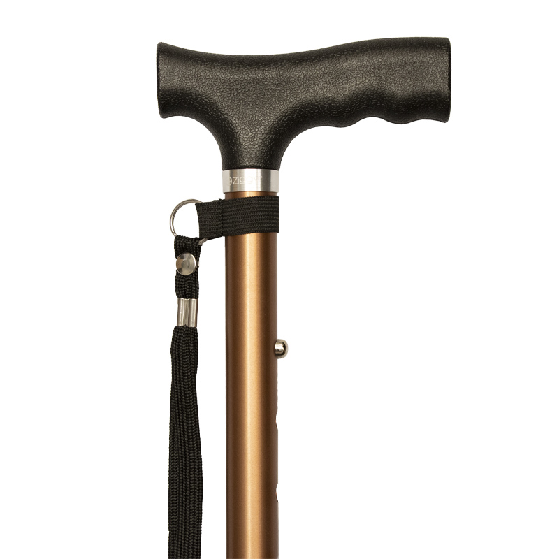 Bronze Adjustable Folding Walking Stick | Health and Care