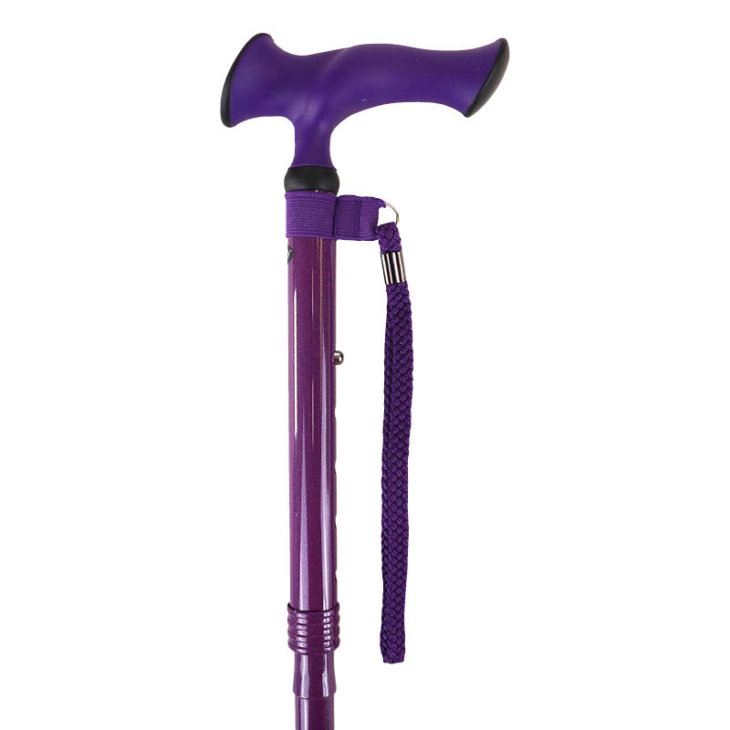 Ziggy Purple Ergonomic Handle Stick | Health and Care