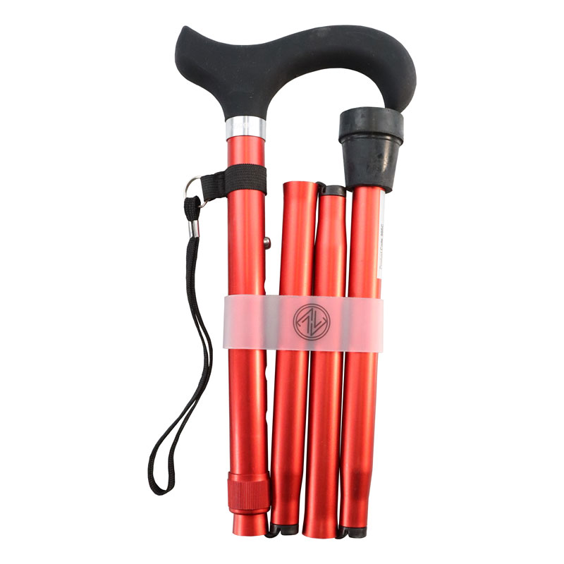 Ziggy Red Folding Walking Stick | Health and Care