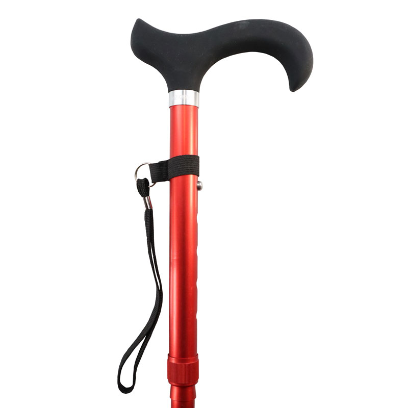 Ziggy Red Folding Walking Stick | Health and Care