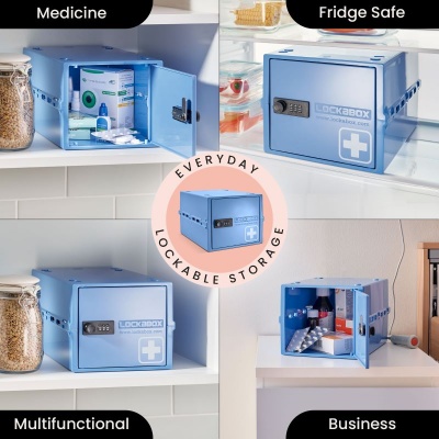 Lockabox One™ Medicine Box (Medi Blue) | Health and Care