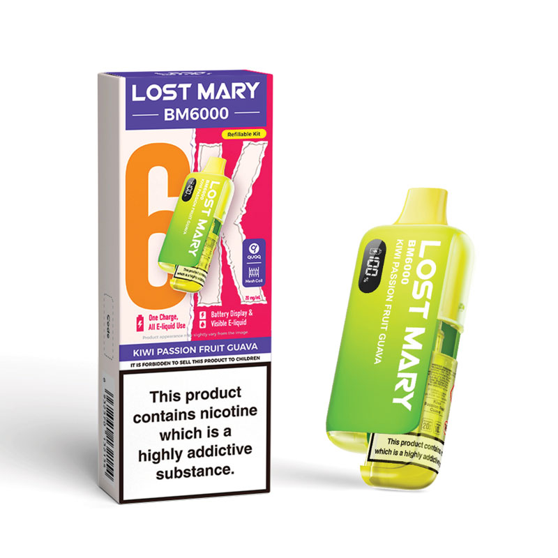 Lost Mary BM600 Kiwi Passionfruit Guava | Health and Care