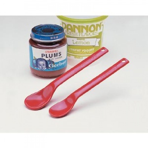 Maroon Paediatric Feeding Spoons (Pack of 10) | Health and Care