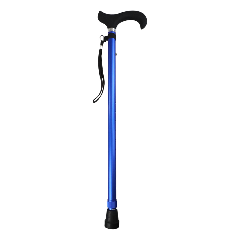 Metallic Blue Adjustable Walking Stick | Health and Care