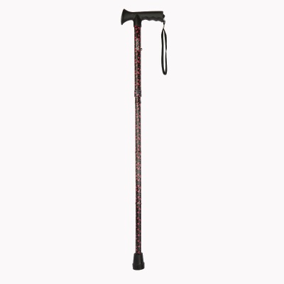 Floral Short Adjustable Fold Walking Stick | Health and Care