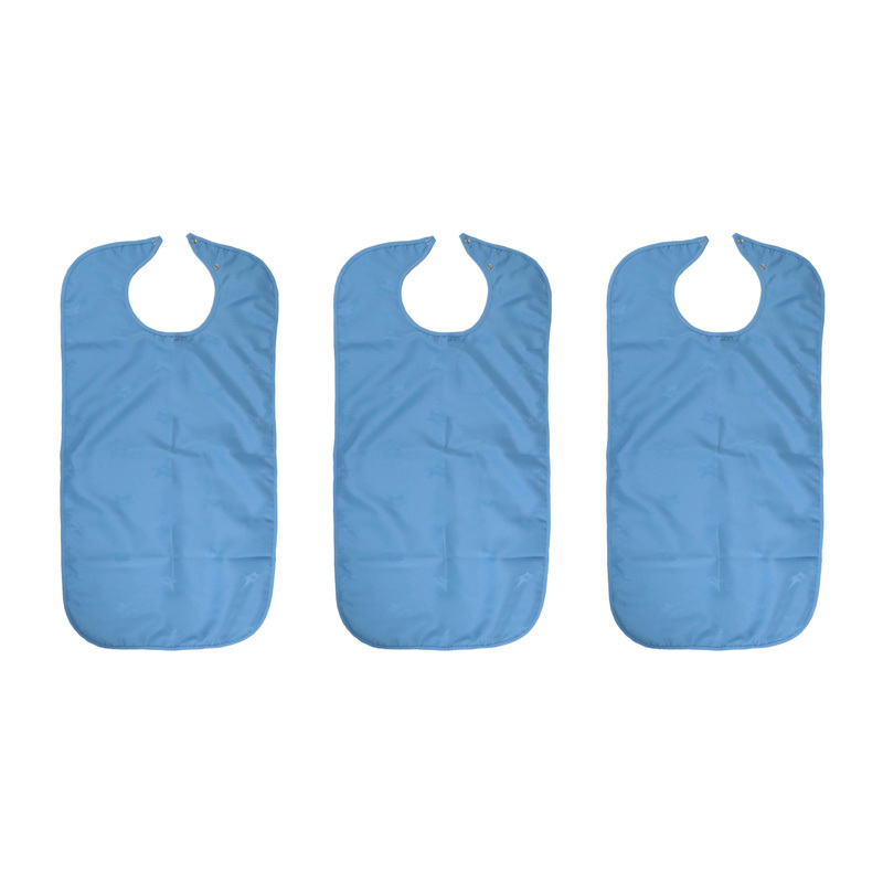 Pack of Three Dignified Adult Bibs (Blue) | Health and Care