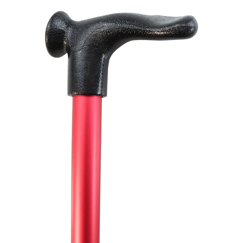 Red Anatomical Left Hand Cane | Health and Care