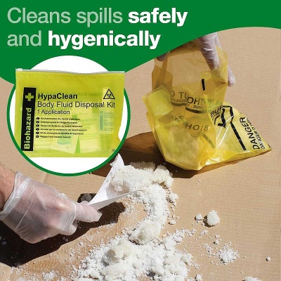 Safety First Aid HypaClean Body Fluid Kit | Health and Care