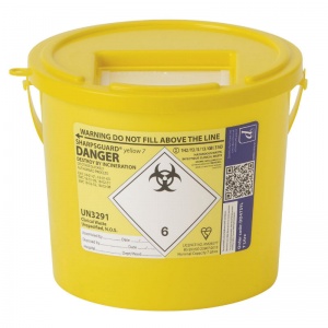 Sharpsguard Yellow 5L General-Purpose Sharps Container (Case of 48 ...