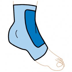 Silipos Gel Skate Bite Foot Bridge Protector Sleeve | Health and Care