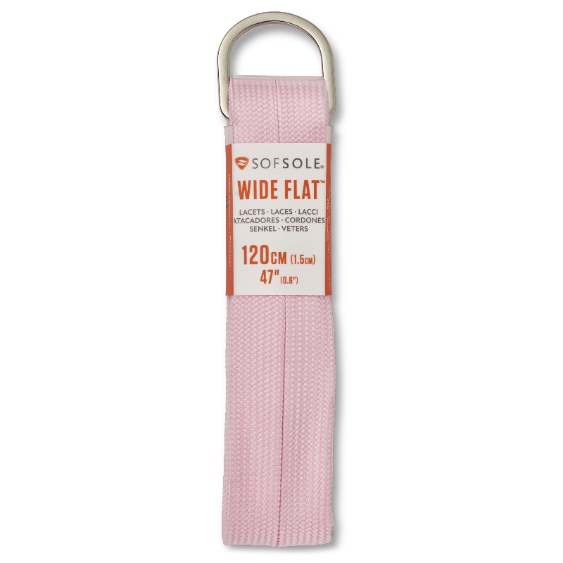 Sof Sole Flat Wide 120cm Shoe Laces (Pink) | Health and Care