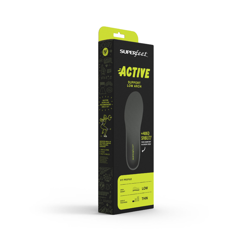 Superfeet Active Support Low Arch Insoles | Health and Care