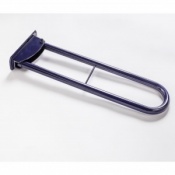 Toilet Drop Down Grab Rails With Support Leg | Health and Care