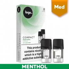 Logic Compact E-Cigarette Menthol 18mg E-Liquid Pods | Health and Care
