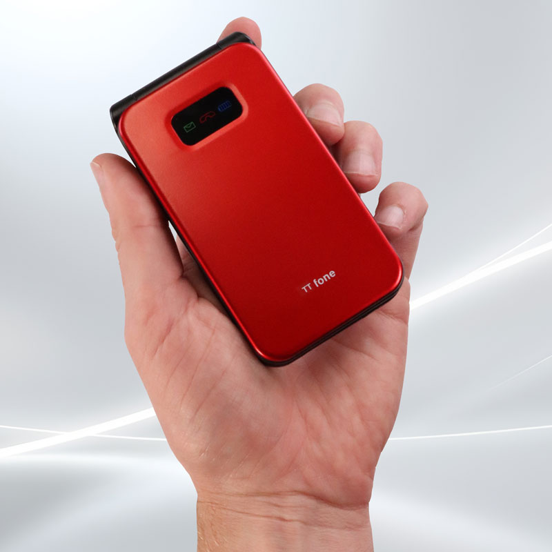 TTfone TT760 Big Button Flip Phone (Red) | Health and Care