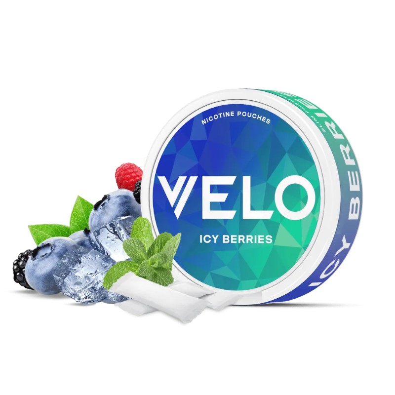 VELO Icy Berries Nicotine Pouches | Health and Care