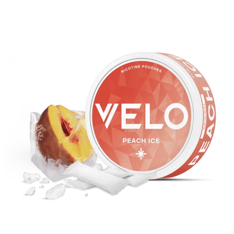VELO Peach Ice Nicotine Pouches 10mg | Health and Care