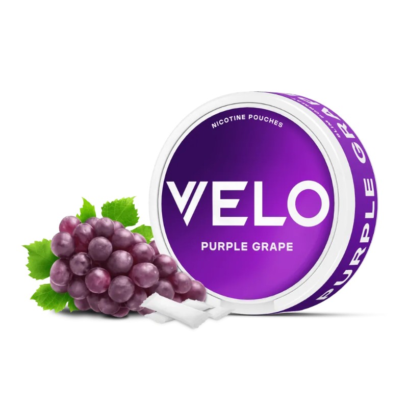 VELO Purple Grape Nicotine Pouches 17mg | Health and Care