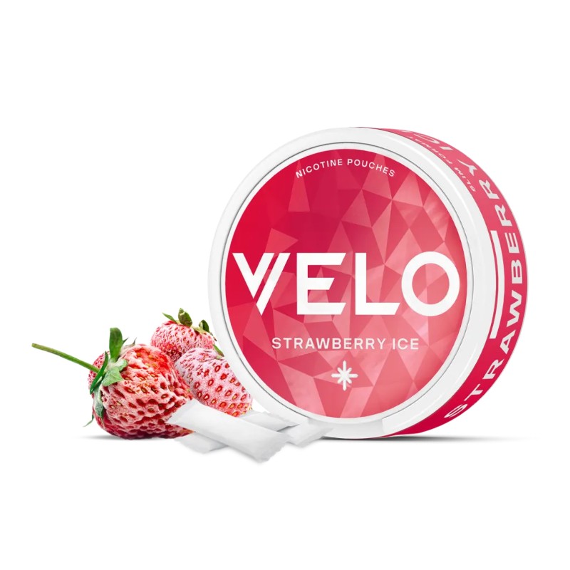 VELO Strawberry Ice Nicotine Pouches 10mg | Health and Care