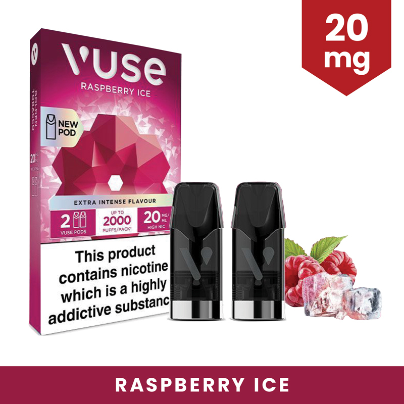 Vuse Raspberry Ice Refill Pods (20mg) | Health and Care