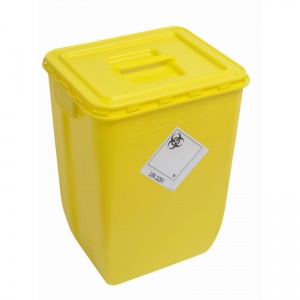 WIVA Yellow 60L Clinical Waste Container | Health and Care