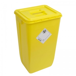 WIVA Yellow 60L Clinical Waste Container | Health and Care
