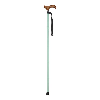 Ziggy Folding Derby Walking Stick (Green) | Health and Care