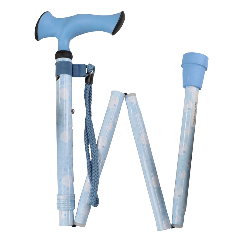 Ziggy Blue Ergonomic Handle Walking Stick | Health and Care