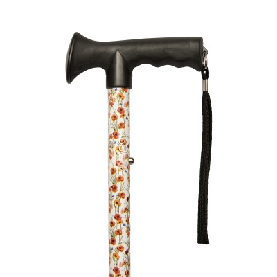 Ziggy Poppy Walking Stick with Gel Handle | Health and Care