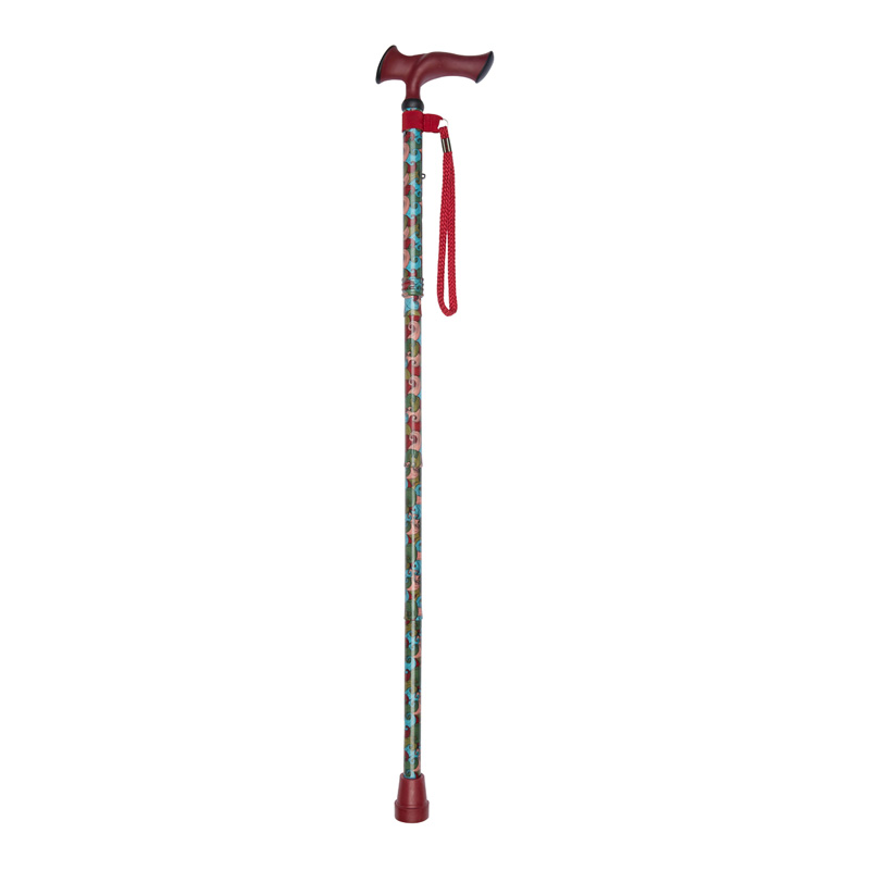 Ziggy Ergonomic Handle Walking Stick (Red) | Health and Care