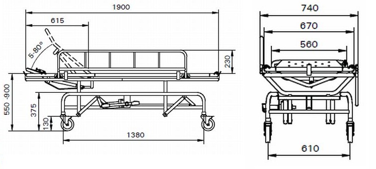 Ambulance Gurney Dimensions