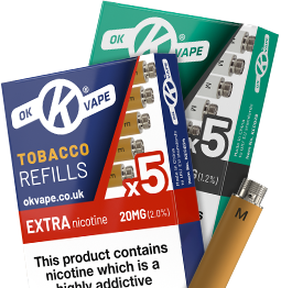 OK Vape Refills from £5.00 per Pack | Health and Care